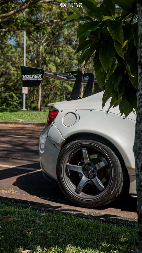 2013 Scion FR-S with 18x9.5 38 Gram Lights 57cr and 265/35R18 Hankook Ventus R-s4 and Coilovers ...