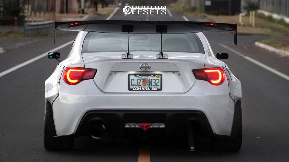 2013 Scion FR-S with 18x9.5 38 Gram Lights 57cr and 265/35R18 Hankook Ventus R-s4 and Coilovers ...