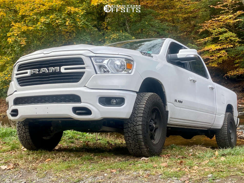 2019 Ram 1500 with 18x9 -12 Vision Split and 35/12.5R18 Falken Wildpeak ...