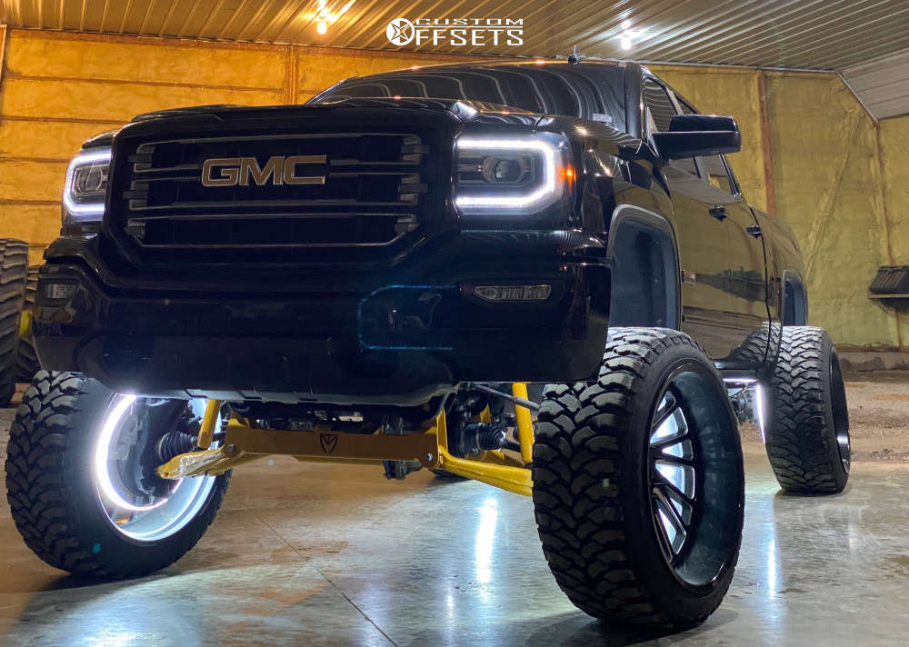 2016 GMC Sierra 1500 with 24x14 -71 Tuff T2a and 35/12.5R24 Comforser Cf3000 and Suspension Lift ...