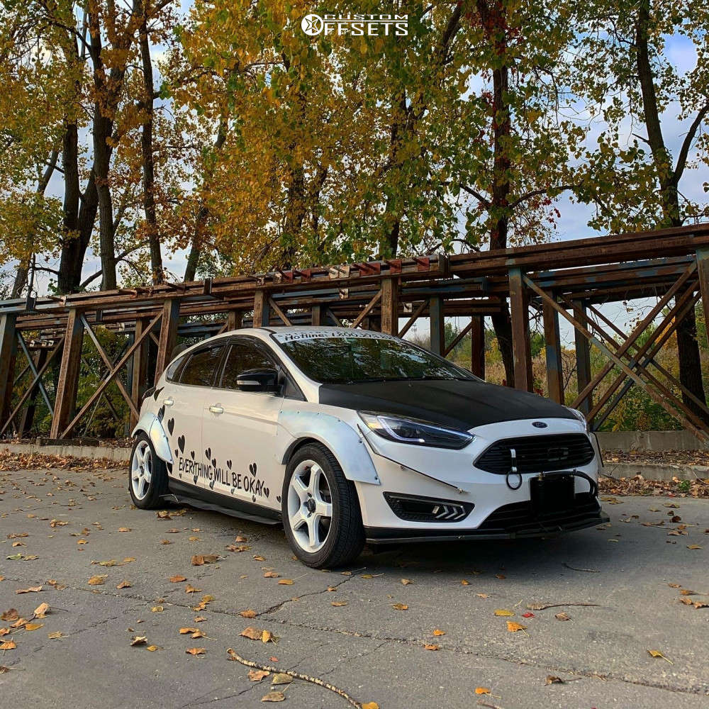 2016 Ford Focus with 17x7 38 MB Wheels Mb14 and 215/35R17 Firestone All ...