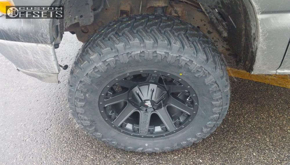 2000 Chevrolet Silverado 1500 with 18x9 -12 Red Dirt Road RD04 and 33/ ...