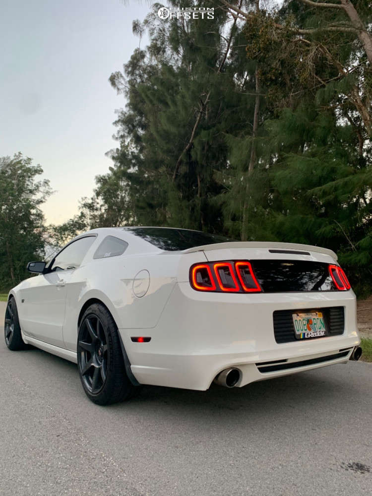 2013 Ford Mustang with 19x10 30 SVE R350 and 265/40R19 Michelin Pilot ...