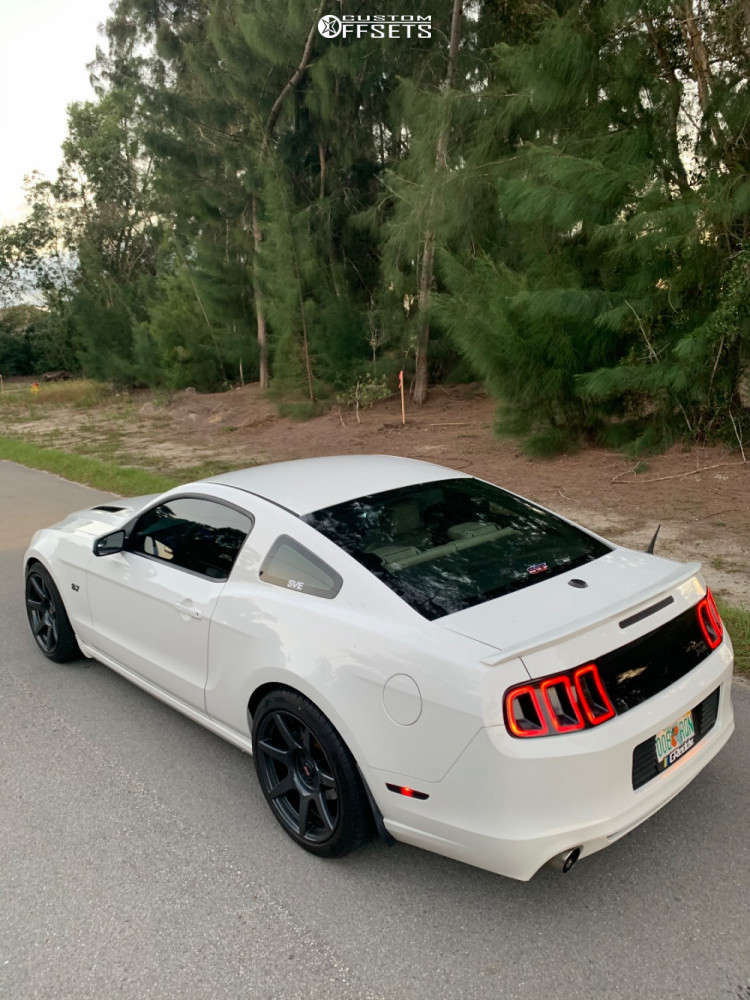 2013 Ford Mustang with 19x10 30 SVE R350 and 265/40R19 Michelin Pilot ...