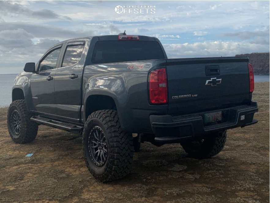 2019 Chevrolet Colorado with 18x9 20 Fuel Rebel and 35/12.5R18 Falken Wildpeak Mt and Suspension ...