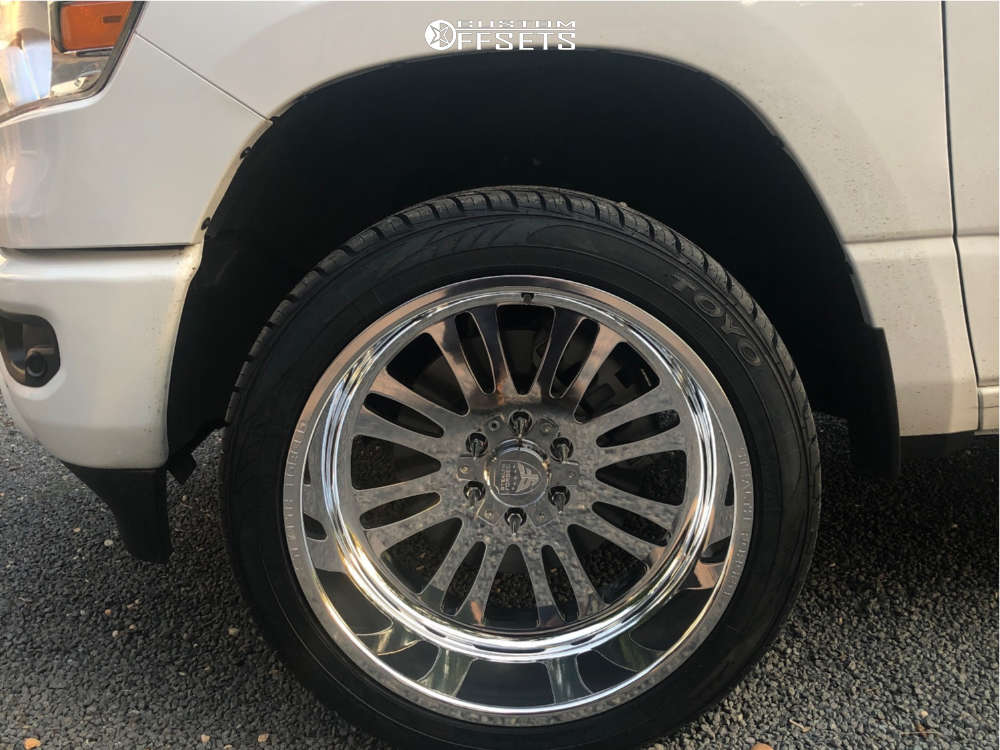 2020 Ram 1500 with 22x12 -51 Stealth Forged Savage and 305/40R22 Toyo ...