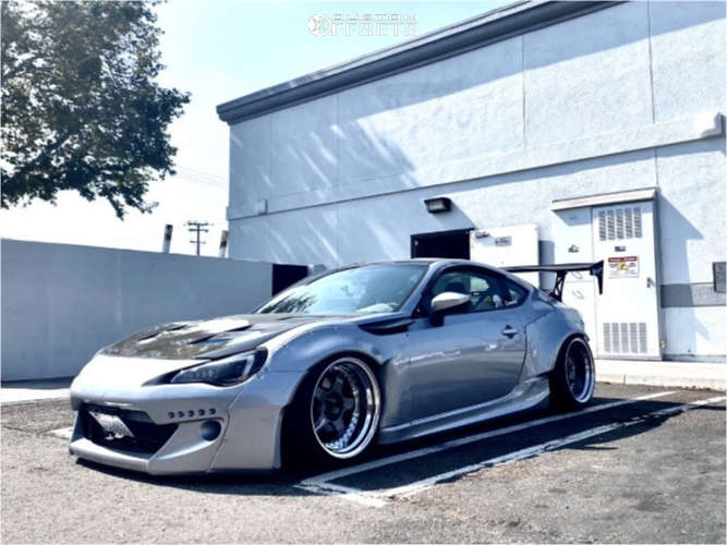 2017 Subaru BRZ with 18x9.5 0 Work Meister S1 3p and 225/35R18 Federal ...