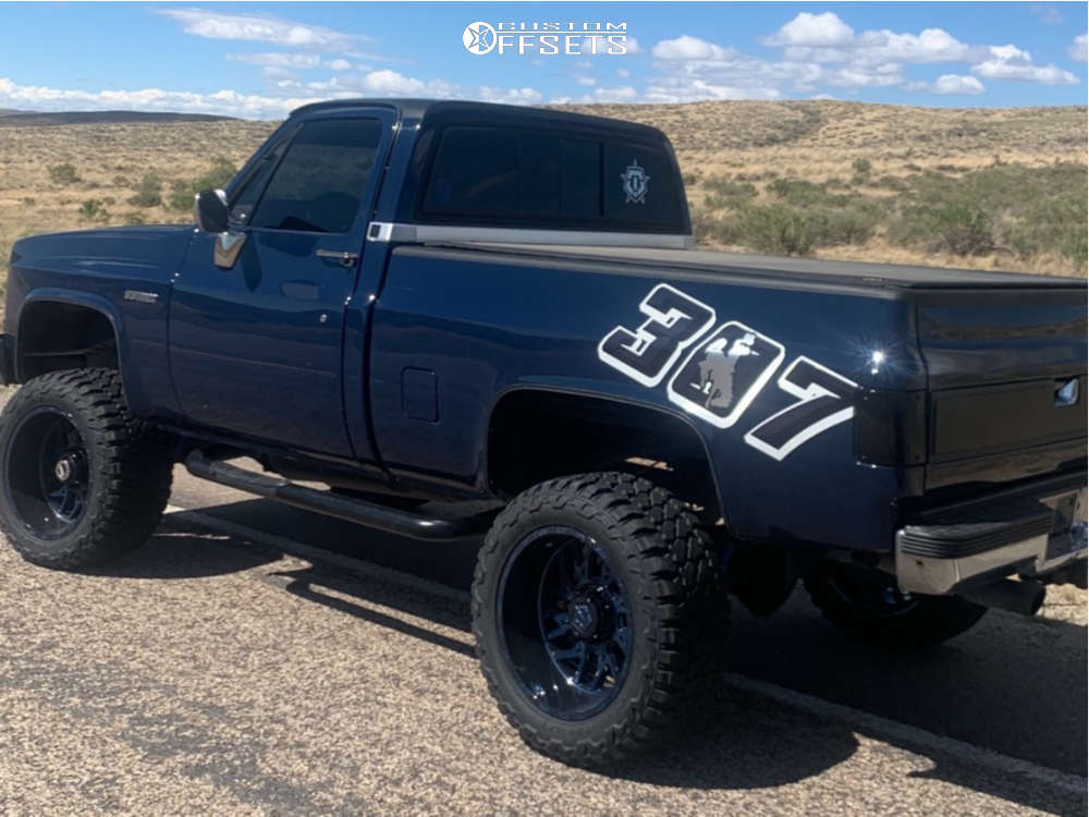 1984 Chevrolet K10 Pickup with 20x12 -44 TIS 544MB and 33/14.5R20 Fury ...