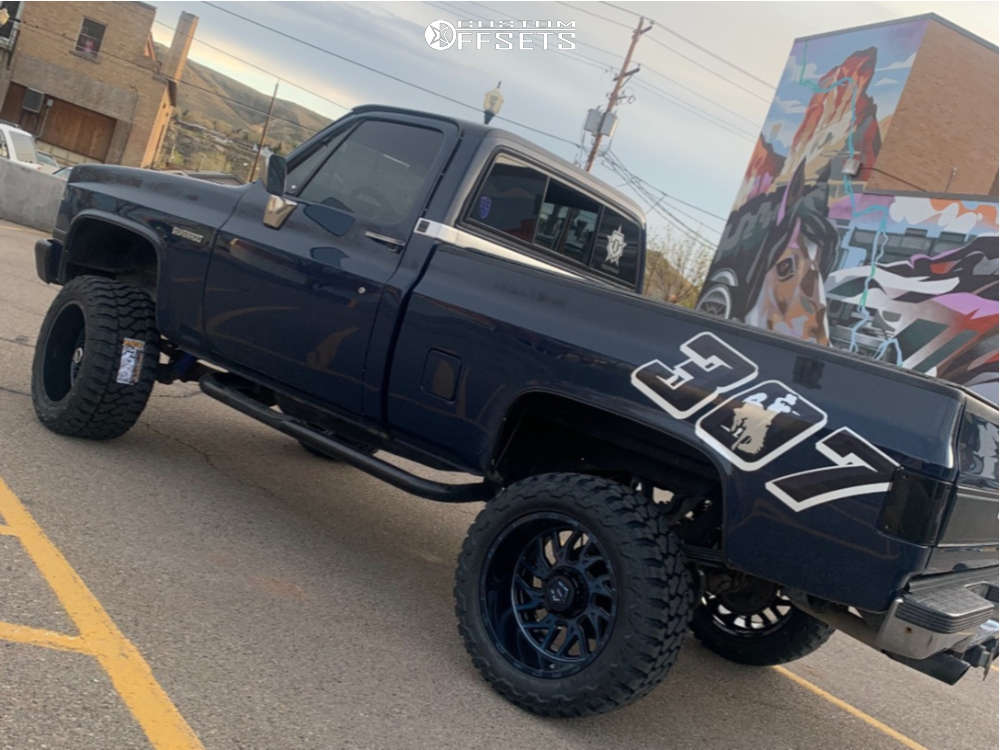 1984 Chevrolet K10 Pickup with 20x12 -44 TIS 544MB and 33/14.5R20 Fury ...