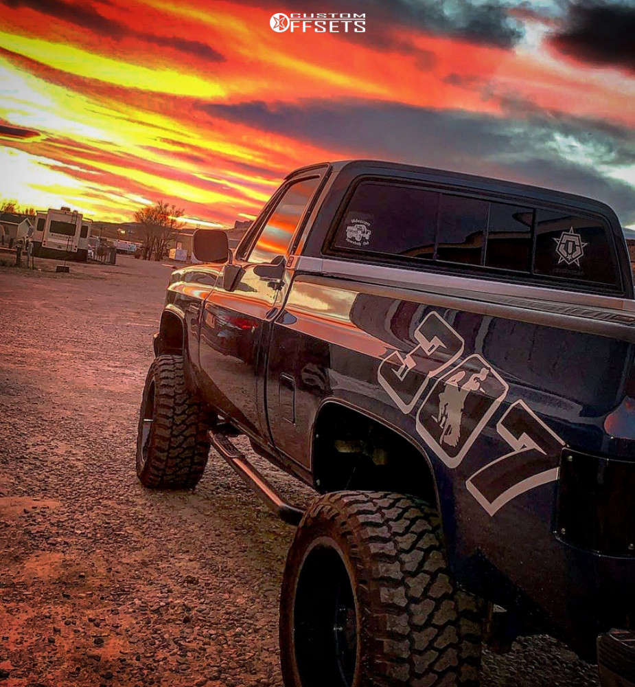 1984 Chevrolet K10 Pickup with 20x12 -44 TIS 544MB and 33/14.5R20 Fury ...