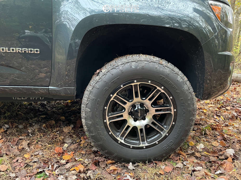 2017 Chevrolet Colorado with 18x9 Helo He900 and 265/65R18 Nitto Terra ...