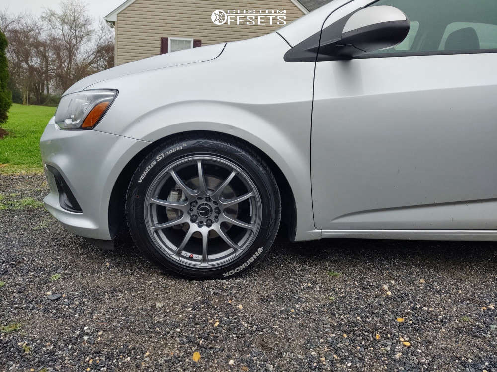 2017 Chevrolet Sonic with 17x7.5 45 Big Bang Bsp55 and 205/50R17 ...
