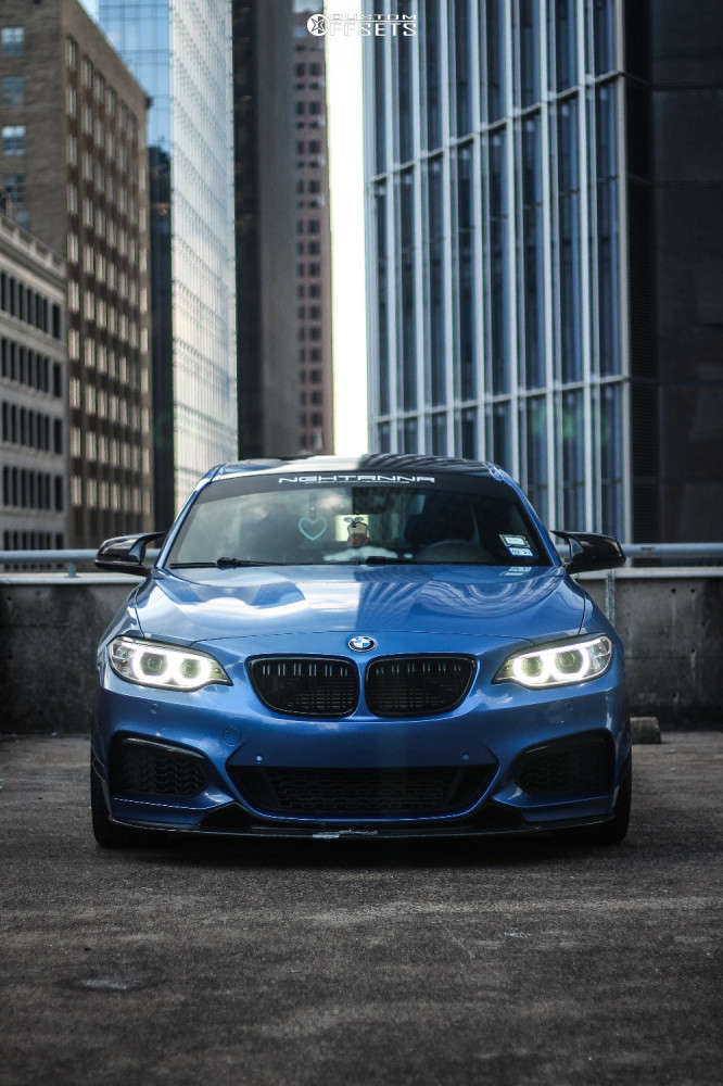 2015 BMW M235i with 18x8.5 36 Rays Engineering Te37 and 225/40R18 ...