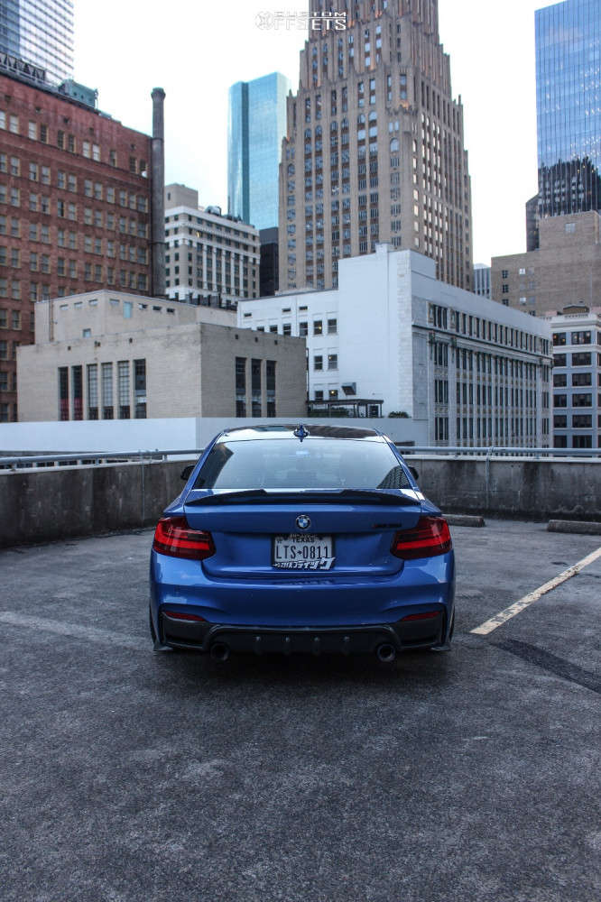2015 BMW M235i with 18x8.5 36 Rays Engineering Te37 and 225/40R18 ...