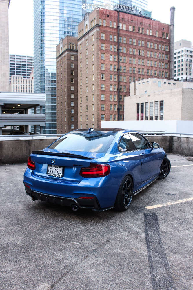 2015 BMW M235i with 18x8.5 36 Rays Engineering Te37 and 225/40R18 ...