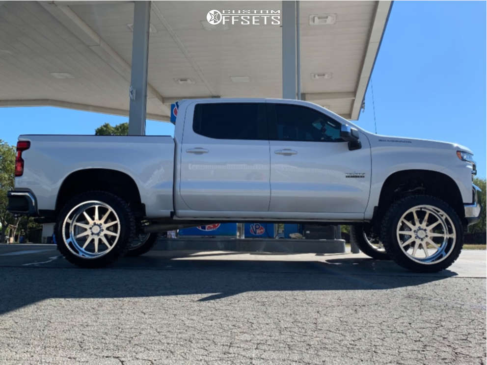 2020 Chevrolet Silverado 1500 with 24x14 -76 Stealth Forged Bulip and ...
