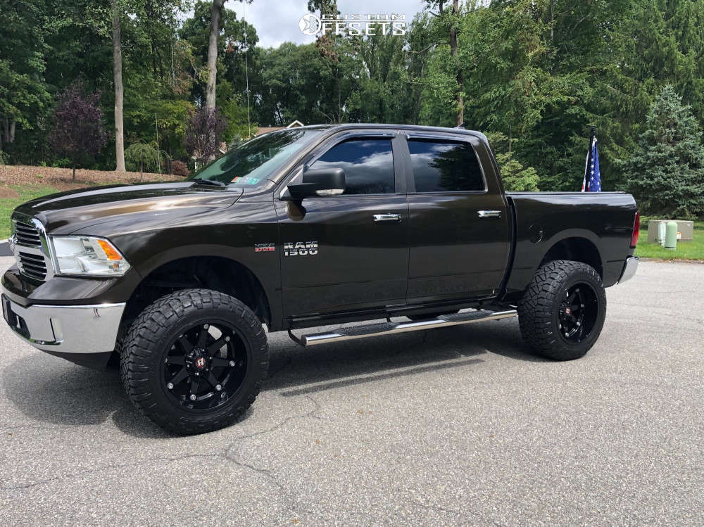 2014 Ram 1500 with 22x12 -44 Ballistic Catapult and 37/12.5R22 Nitto Ridge Grappler and ...