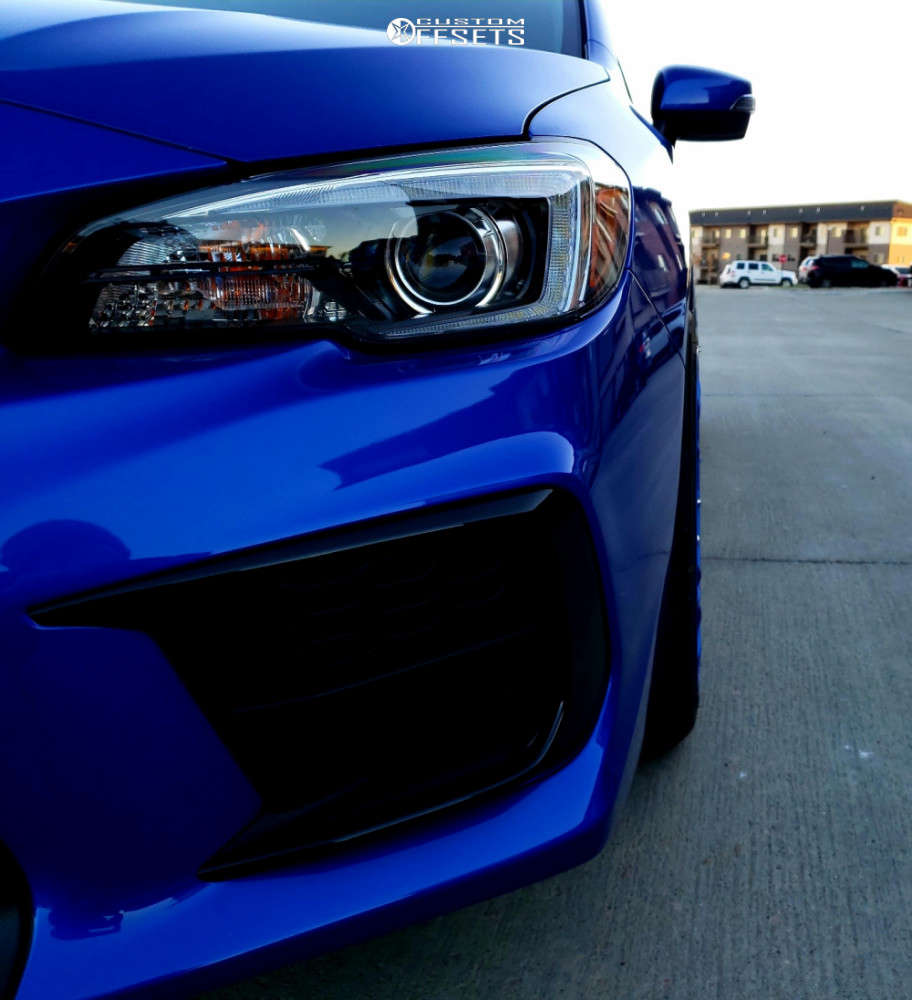 2020 Subaru WRX STI with 18x9.5 38 AVID1 AV20 and 245/40R18 Bridgestone ...