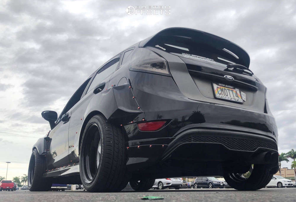 2016 Ford Fiesta Wheel Offset Nearly Flush Stock | 1334414 | Custom Offsets