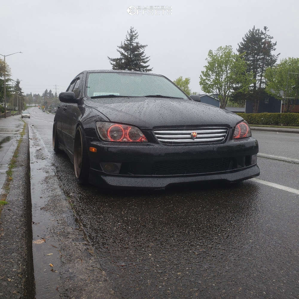 2003 Lexus IS300 with 18x9.5 30 Aodhan Ah08 and 225/35R18 Atlas and ...