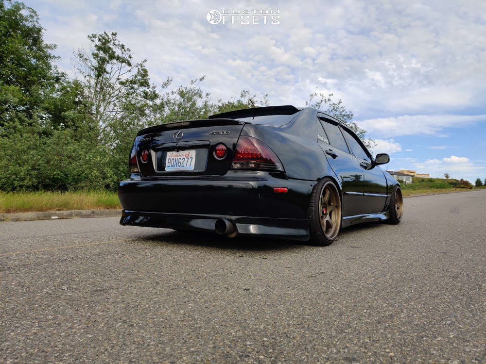 2003 Lexus IS300 with 18x9.5 30 Aodhan Ah08 and 225/35R18 Atlas and ...