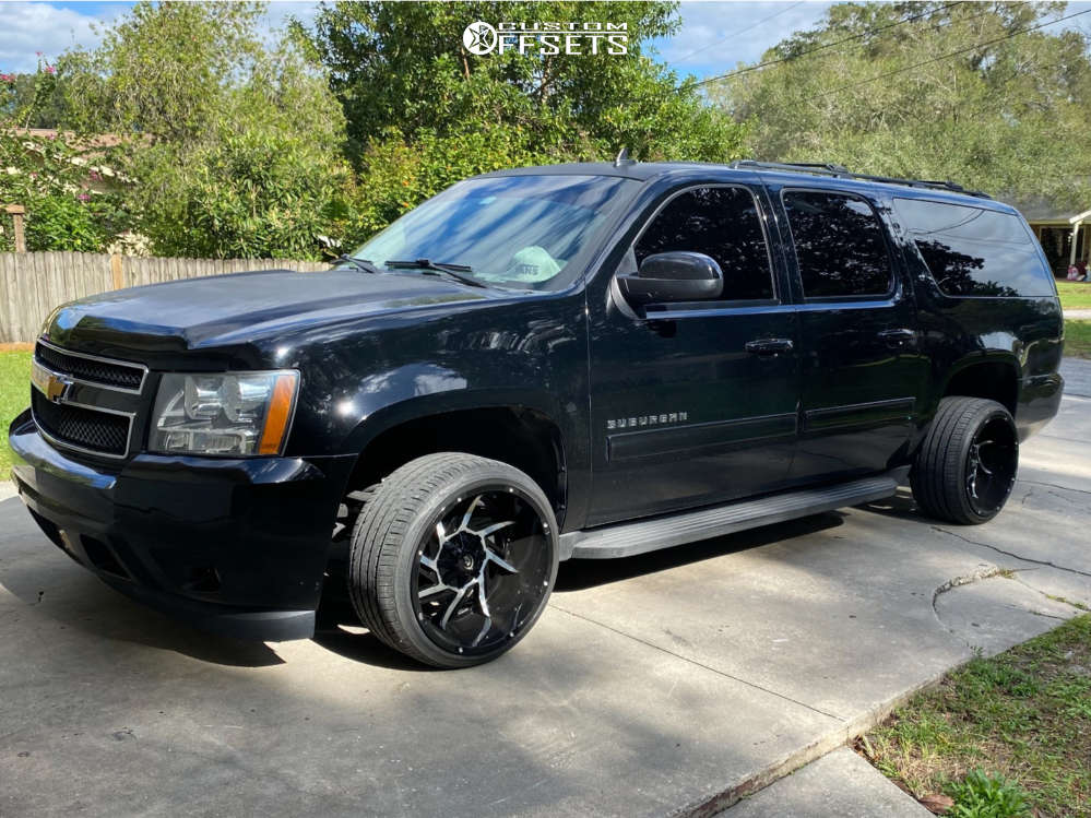 2014 Chevrolet Suburban 1500 with 20x12 -51 Vision Prowler and 295 ...