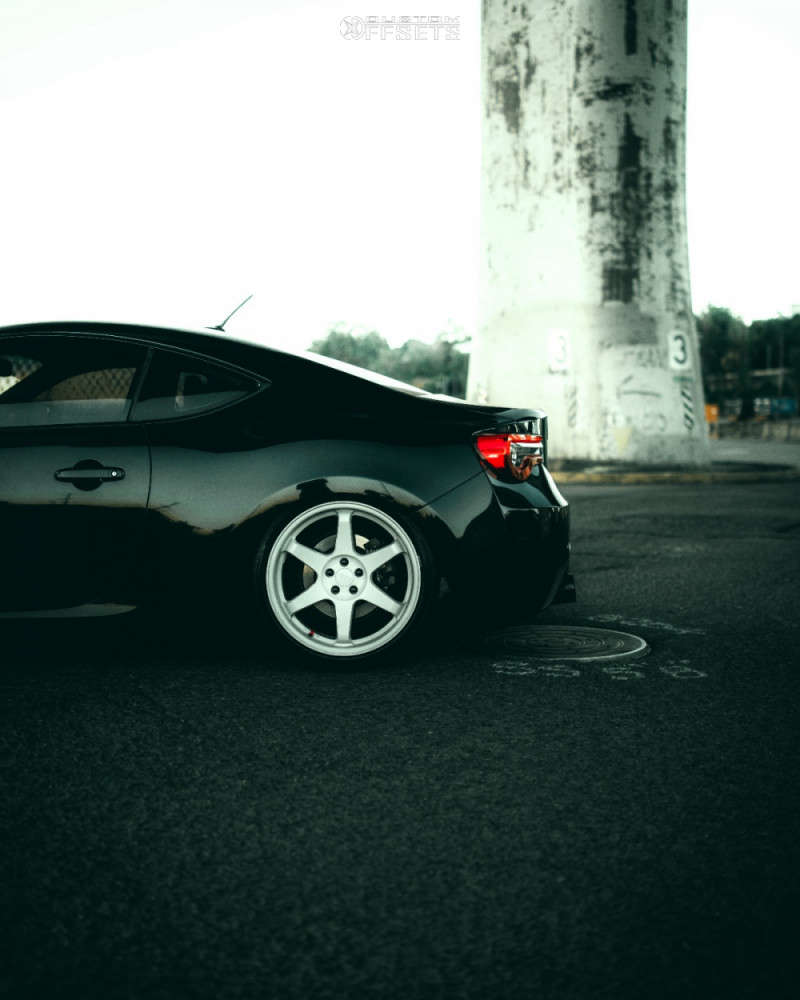 2013 Subaru BRZ with 18x9.5 35 ESR Sr07 and 245/35R18 Milestar Ms932xp ...
