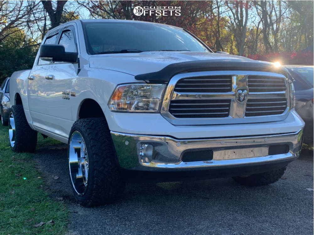 2014 Ram 1500 with 22x12 -51 Vision Rocker and 33/12.5R22 Venom Power ...