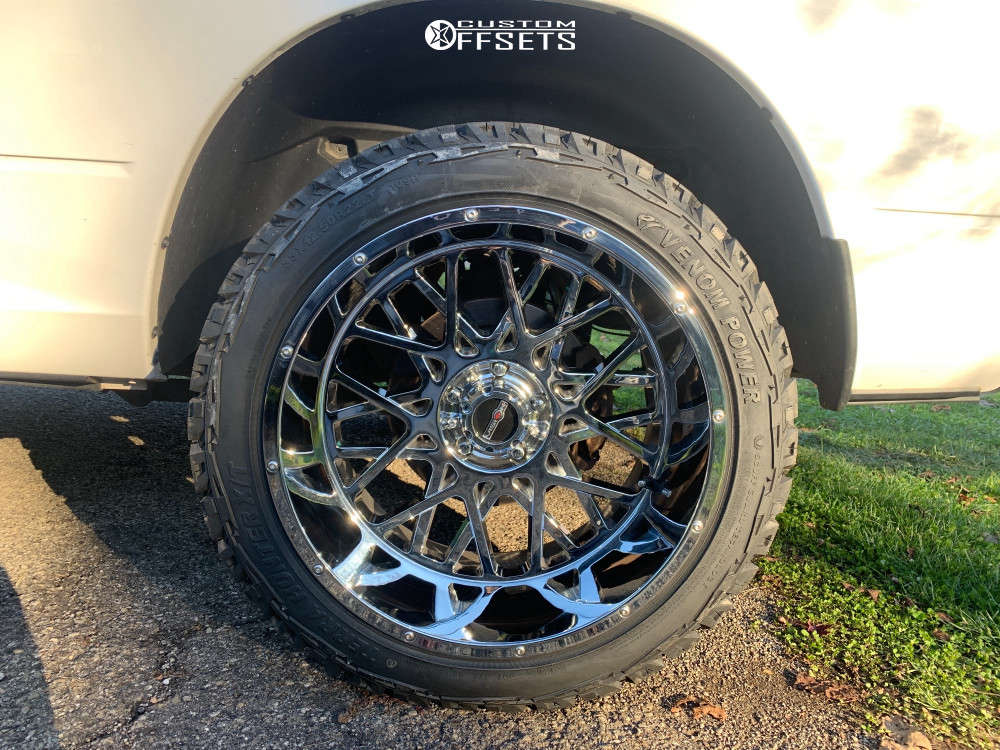2014 Ram 1500 with 22x12 -51 Vision Rocker and 33/12.5R22 Venom Power ...