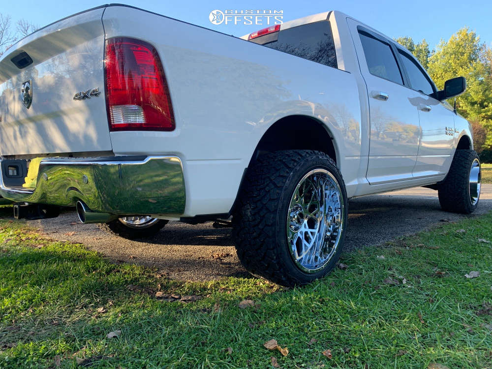 2014 Ram 1500 with 22x12 -51 Vision Rocker and 33/12.5R22 Venom Power ...