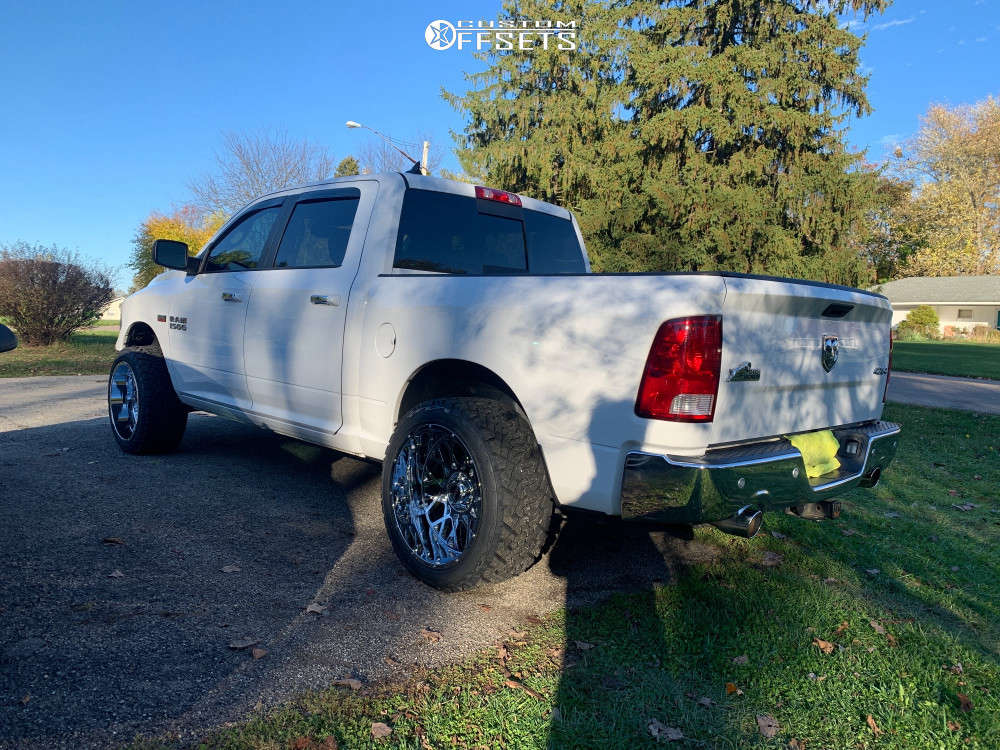2014 Ram 1500 with 22x12 -51 Vision Rocker and 33/12.5R22 Venom Power ...