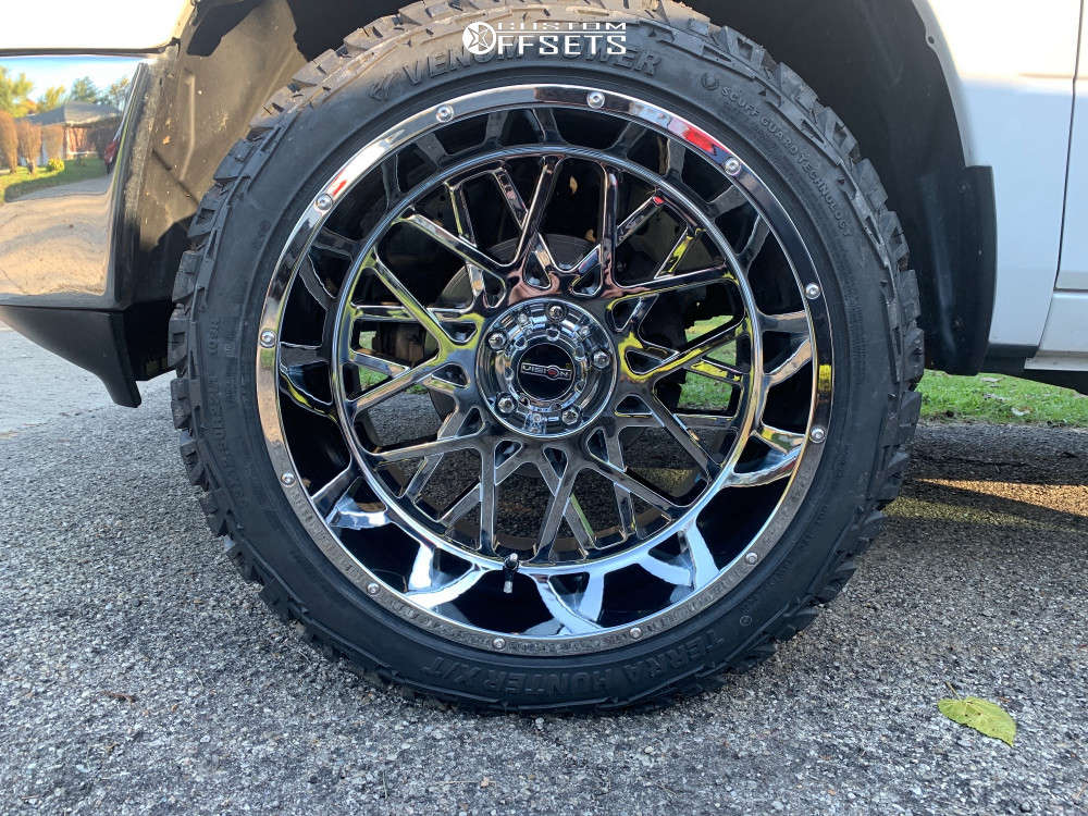 2014 Ram 1500 with 22x12 -51 Vision Rocker and 33/12.5R22 Venom Power ...