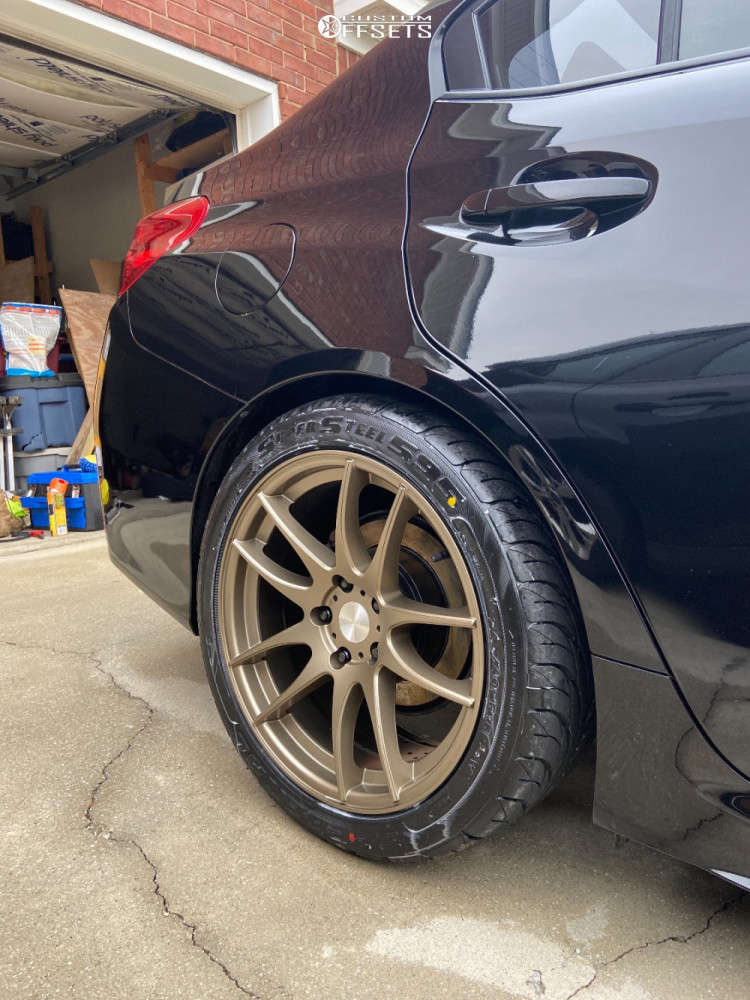 2015 Subaru WRX with 18x8.5 38 AVID1 AV32 and 245/40R18 Federal SS595 ...