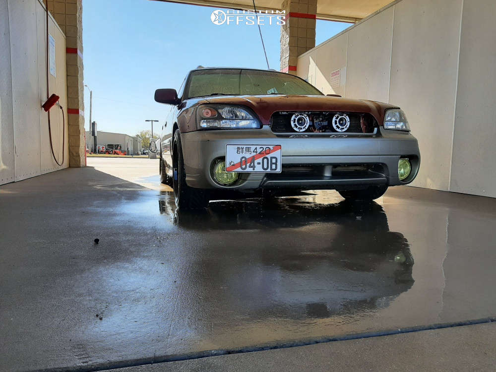 2004 Subaru Outback with 18x8.5 35 Aodhan Ah08 and 235/40R18 Nitto Neo ...