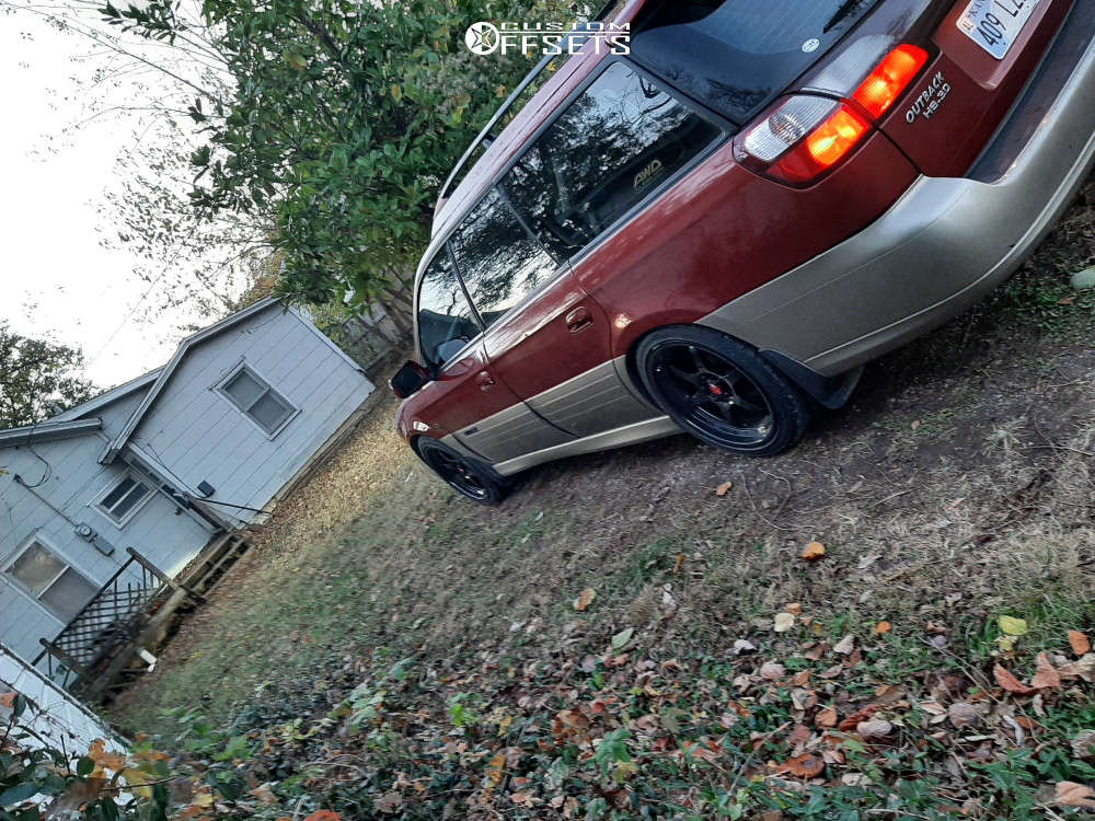 2004 Subaru Outback with 18x8.5 35 Aodhan Ah08 and 235/40R18 Nitto Neo ...