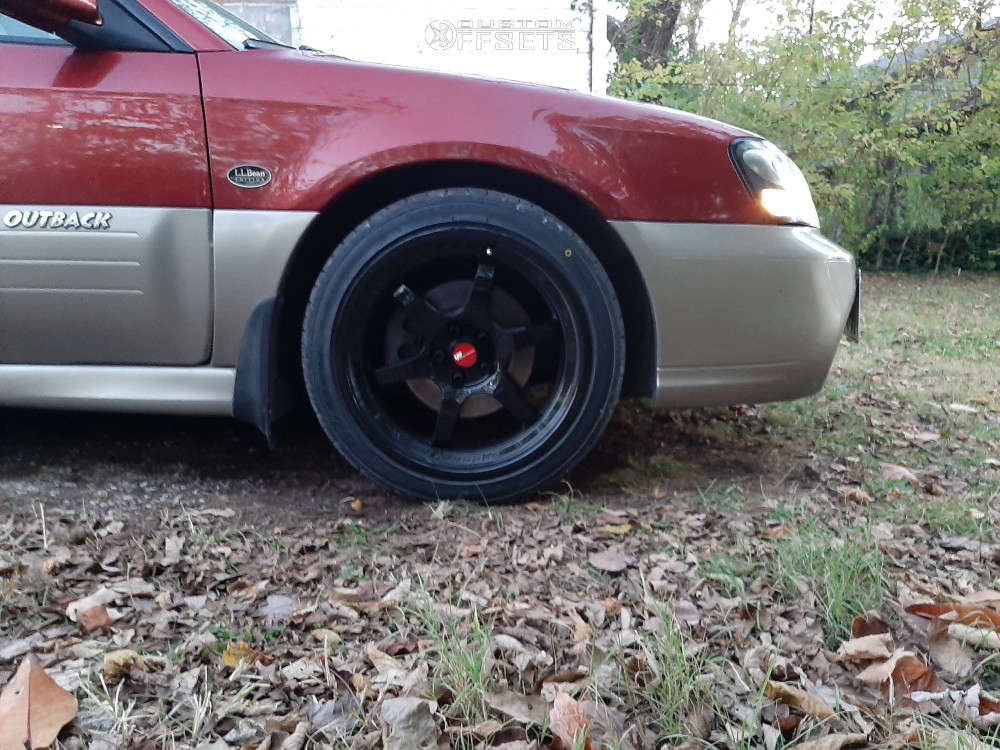 2004 Subaru Outback with 18x8.5 35 Aodhan Ah08 and 235/40R18 Nitto Neo ...