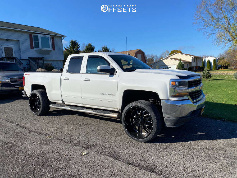 2019 Chevrolet Silverado 1500 LD with 24x12 -44 Ultra Hunter and 33/12 ...