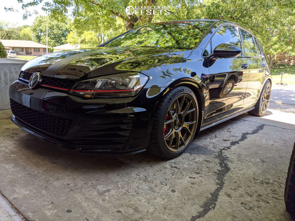 2016 Volkswagen GTI with 18x8.5 43 Konig Ampliform and 235/40R18 Michelin Pilot Sport 4 S and ...