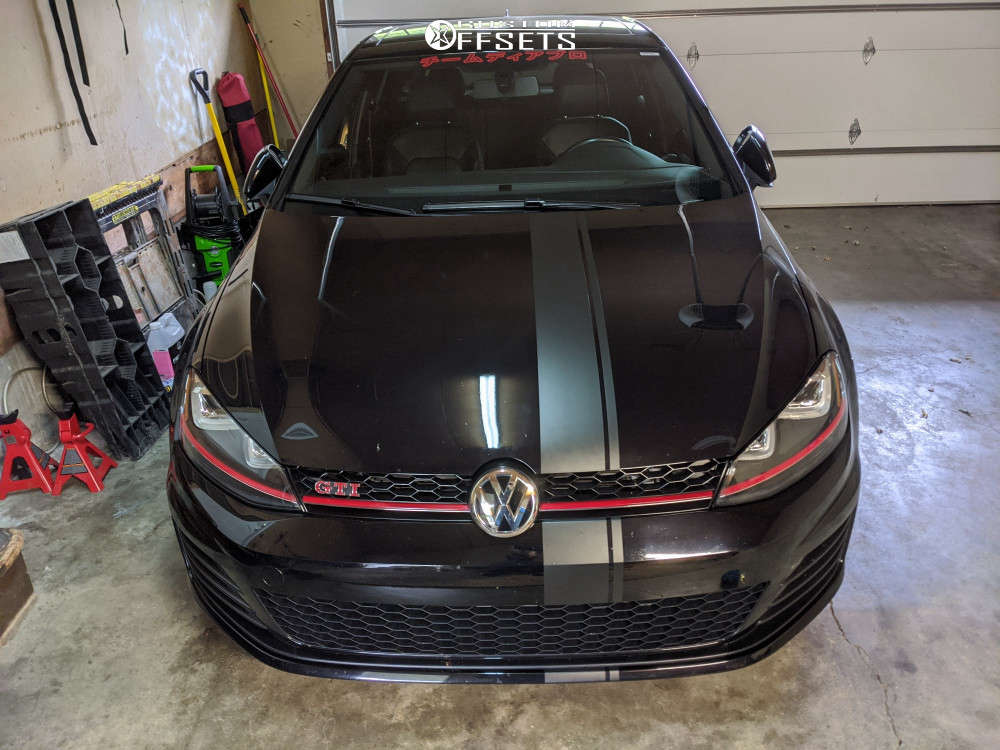 2016 Volkswagen GTI with 18x8.5 43 Konig Ampliform and 235/40R18 ...