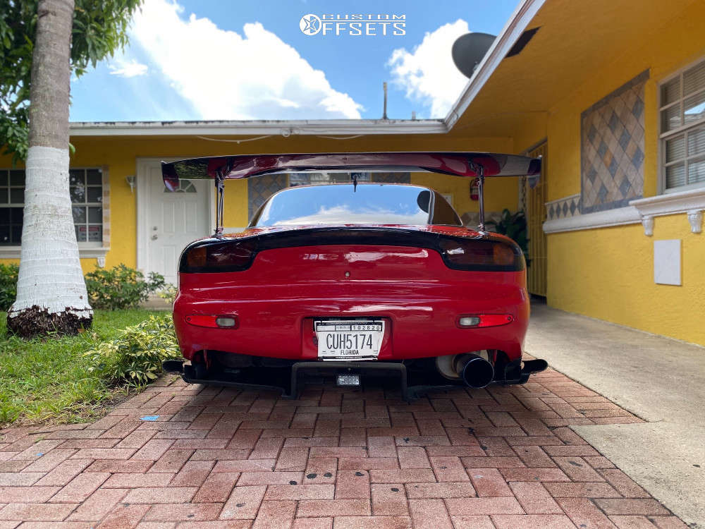 1995 Mazda RX-7 with 17x9 40 Volk Gt-p and 245/40R17 Toyo Tires Proxes ...