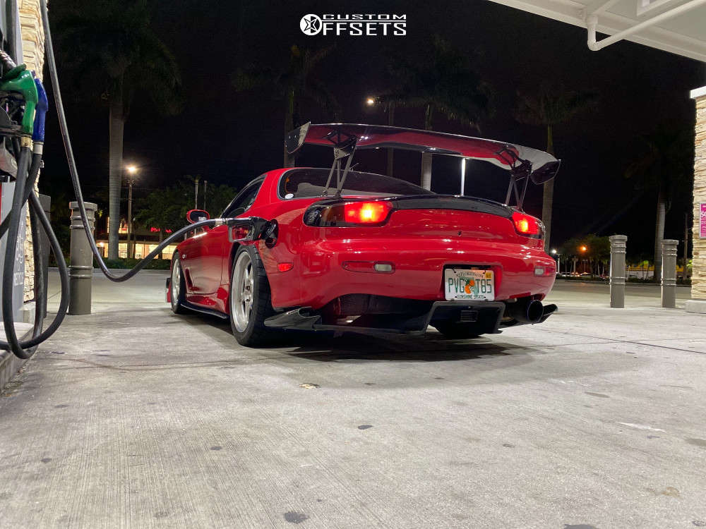 1995 Mazda RX-7 with 17x9 40 Volk Gt-p and 245/40R17 Toyo Tires Proxes ...