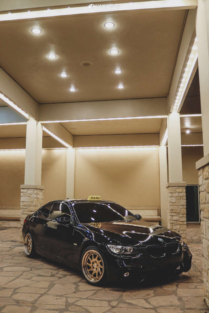 2008 BMW 328i with 18x9.5 35 ESR Sr09 and 235/35R18 Michelin Pilot ...