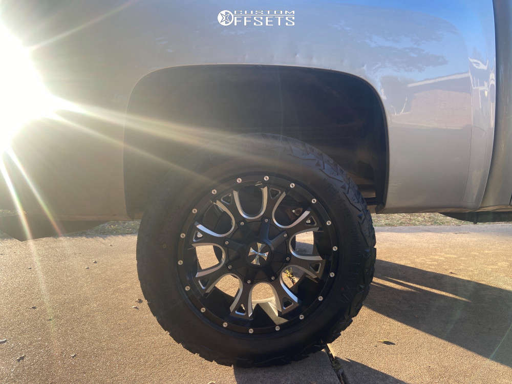 2011 Chevrolet Silverado 1500 with 20x10 -24 Cali Offroad Anarchy and ...