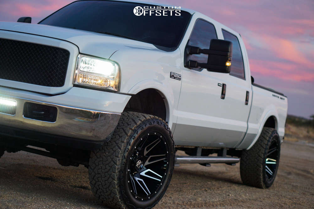 2006 Ford F-250 Super Duty with 22x12 -44 XF Offroad Xf-218 and 35/13 ...