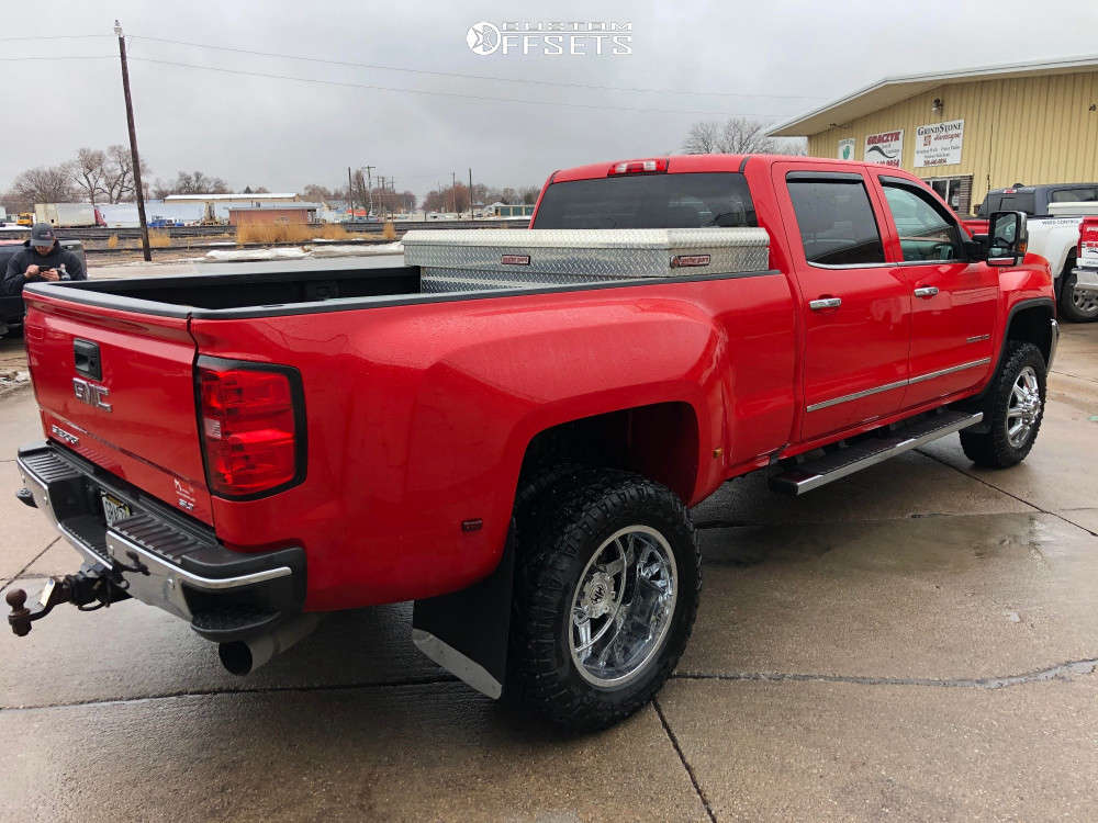 2019 GMC Sierra 3500 HD Dually with 20x8.5 -160 Mayhem Monstir and 275 ...