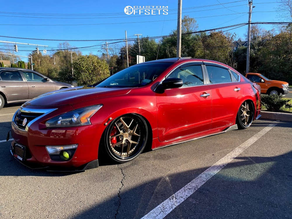 2013 Nissan Altima with 19x9.5 35 Niche Vice and 225/35R19 Achilles A/t ...