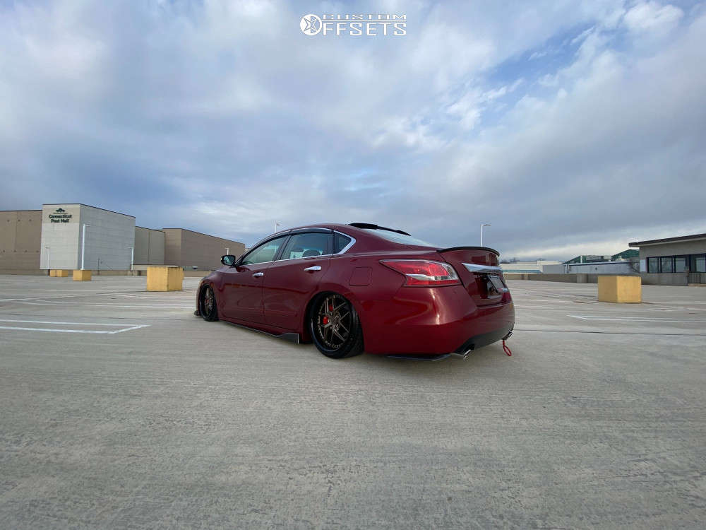 2013 Nissan Altima with 19x9.5 35 Niche Vice and 225/35R19 Achilles A/t ...