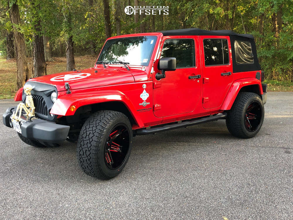 2015 Jeep Wrangler JK with 20x10 -25 Vision Razor and 33/12.5R20 ...