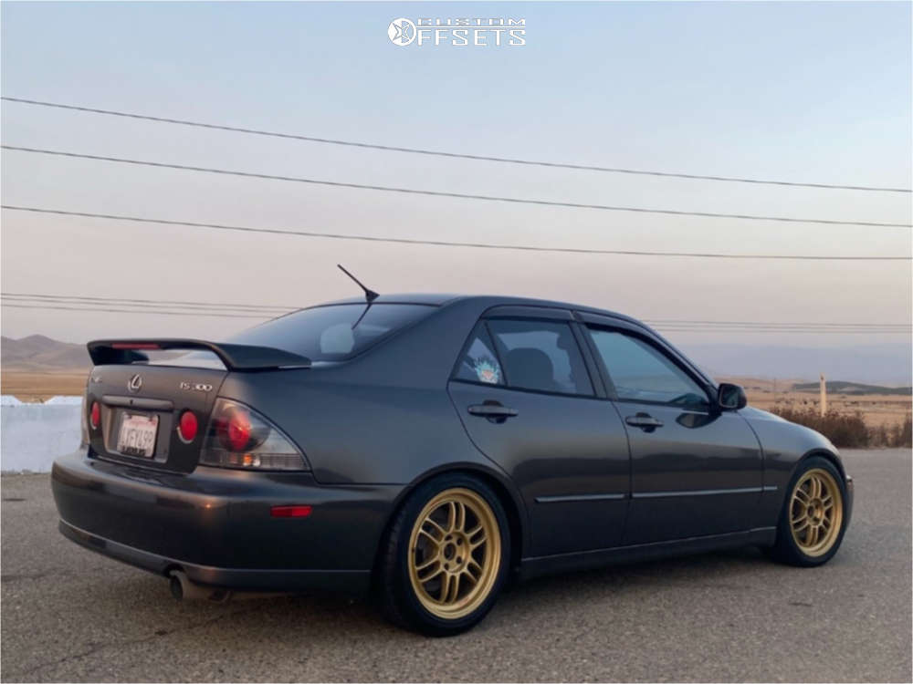 2002 Lexus IS300 with 17x8 40 Enkei Rpf1 and 225/45R17 Radar Dimax As-8 ...