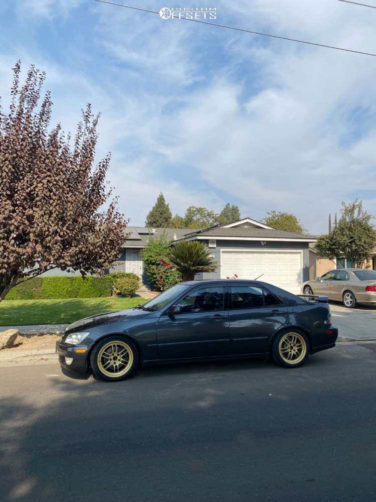 2002 Lexus IS300 with 17x8 40 Enkei Rpf1 and 225/45R17 Radar Dimax As-8 ...